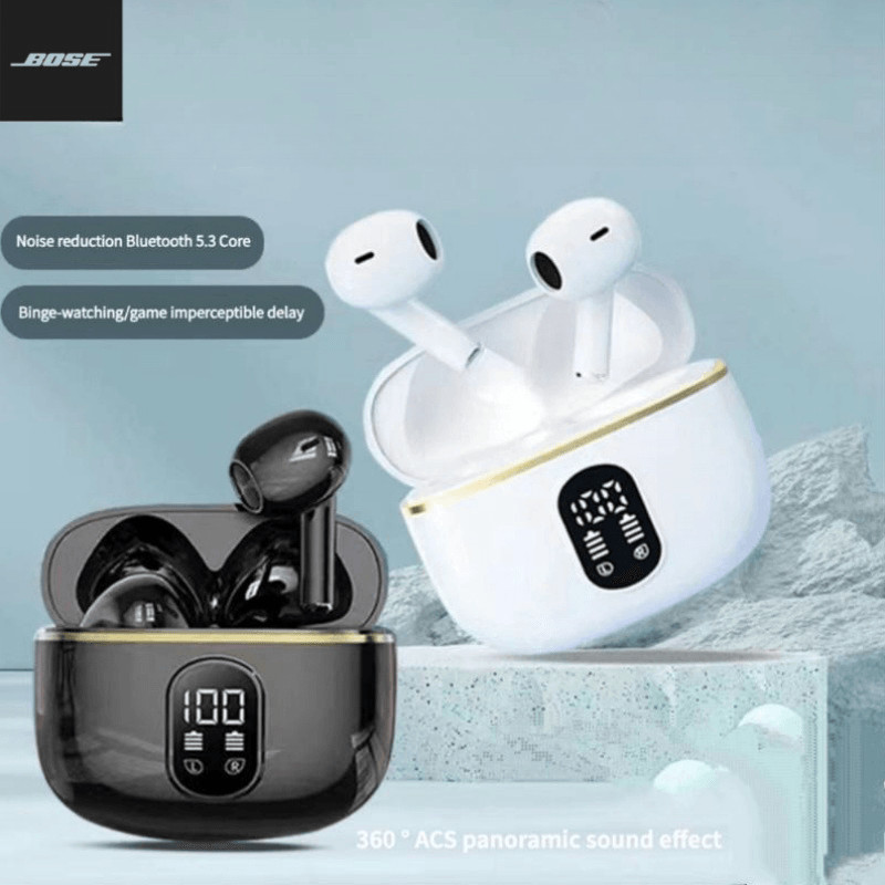 Bose TWS Bluetooth 5.3 ชุดหูฟังสําหรับเล ่ นเกมหูฟังไร ้ สาย LED พร ้ ...