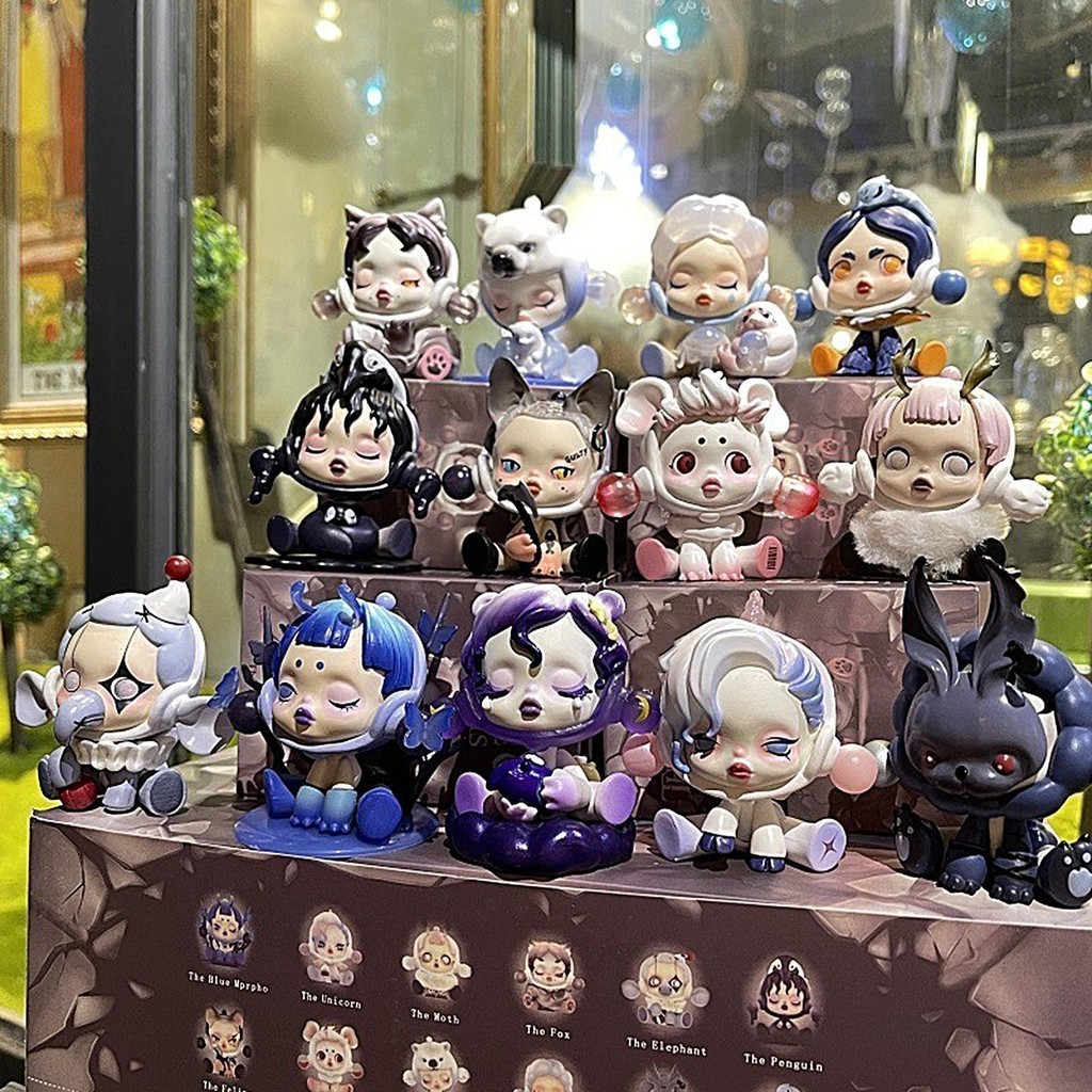 Popmart Skull panda action Figures- Dream กินสัตว ์ series blindbox ...