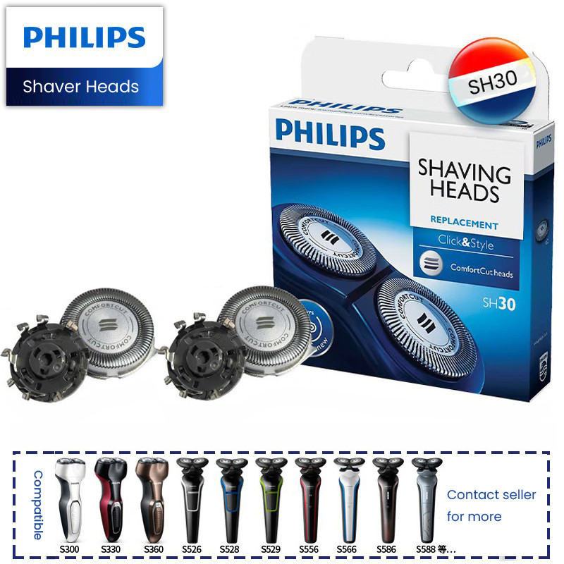 Philips SH30 หัวโกนมีดโกนเปลี่ยนหัว SH30 ของแท้อุปกรณ์เสริมเปลี่ยน S1101/S1103/S1010/S1020 ...