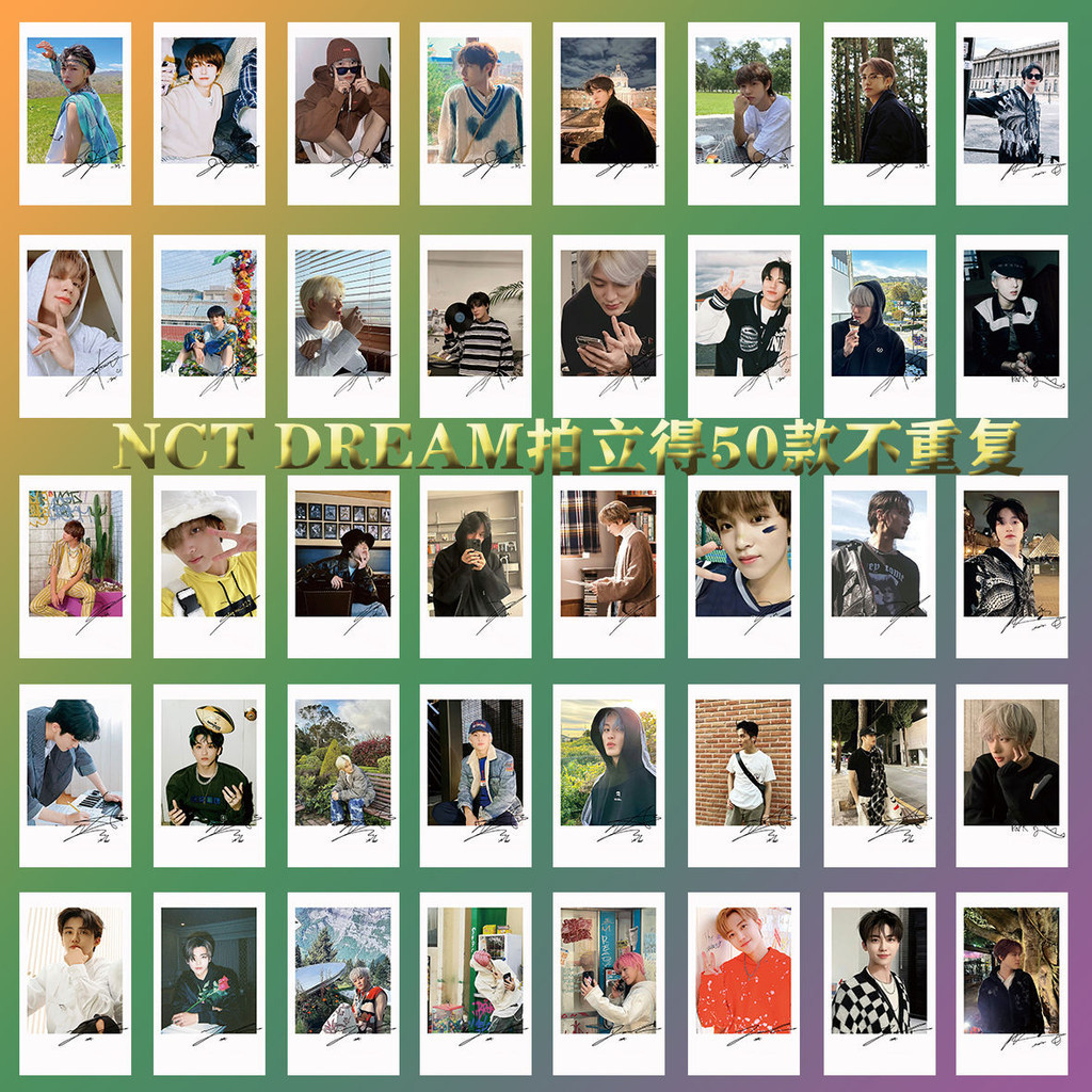 ขายร้อน nct dream 50 โพลารอยด์ Luo Hanmin Park Ji Sung Huang Injun Lee Mark สินค้า lomo ...