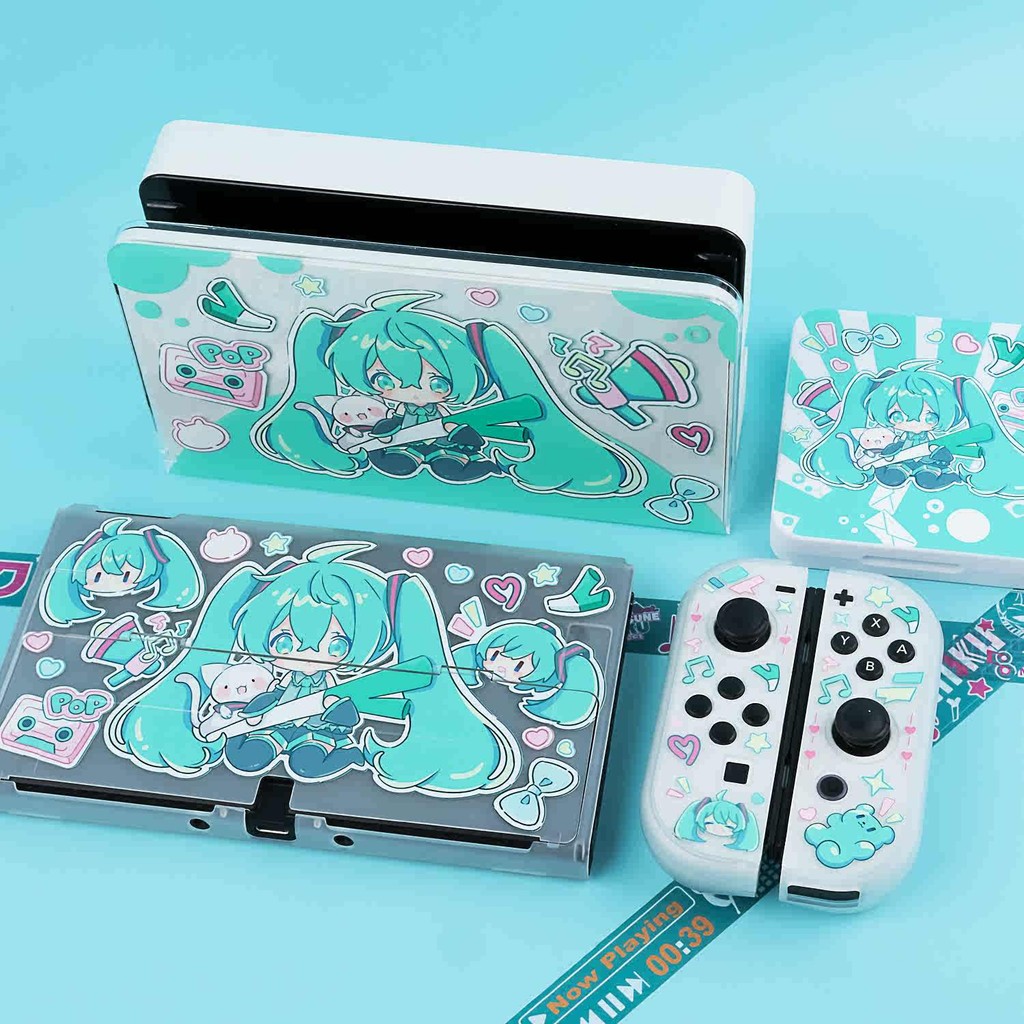 Original Nintendo switch oled เคสป้องกัน Hatsune Miku NS แยก Hard Case ...