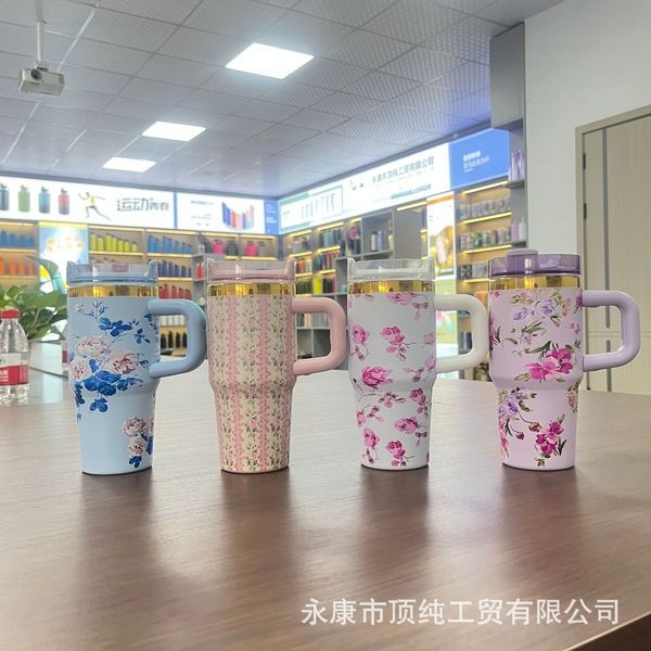 แก้วสแตนเลส แก้วอเมซอล Cross-border ขายร้อน stanley 2nd Generation 14OZ ...