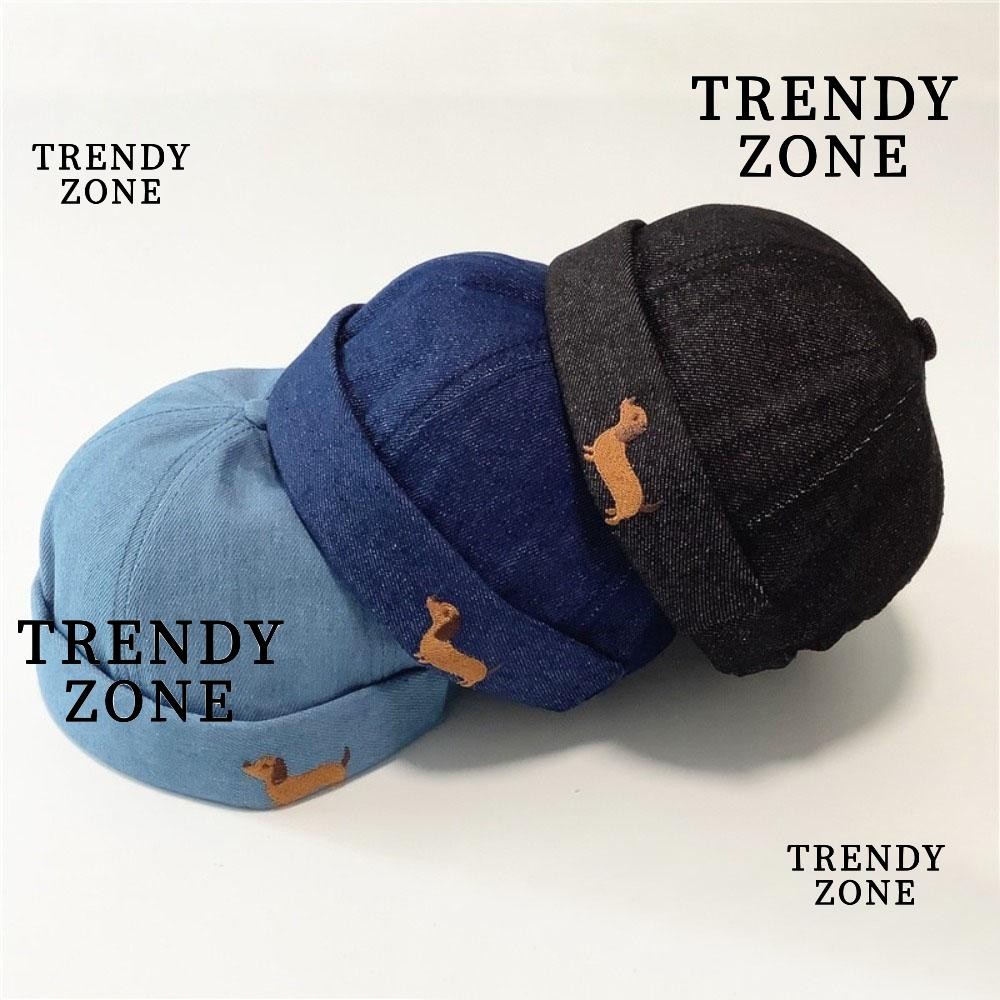 Trendyzone Docker Cap, สไตล์ญี่ปุ่น Retro Denim Brimless หมวก,แฟชั่น ...