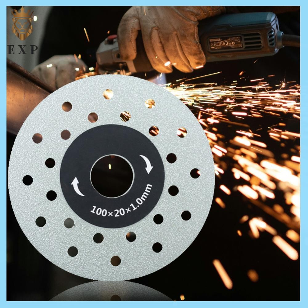 [explosion1.th] ใบมีดตัดเพชร 4 นิ้วมีรูพรุนแผ่นตัดหินกว้างสําหรับหิน | Shopee Thailand