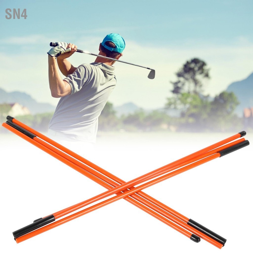 SN4 ไฟเบอร์กลาส Golf Alignment Stick ThreeFold ตัวบ่งชี้ทิศทางอุปกรณ์ ...