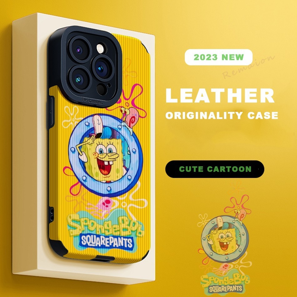 น่ารัก Spongebob สําหรับ iPhone 15 11 12 13 14 Pro MAX Plus 11Pro X XR ...