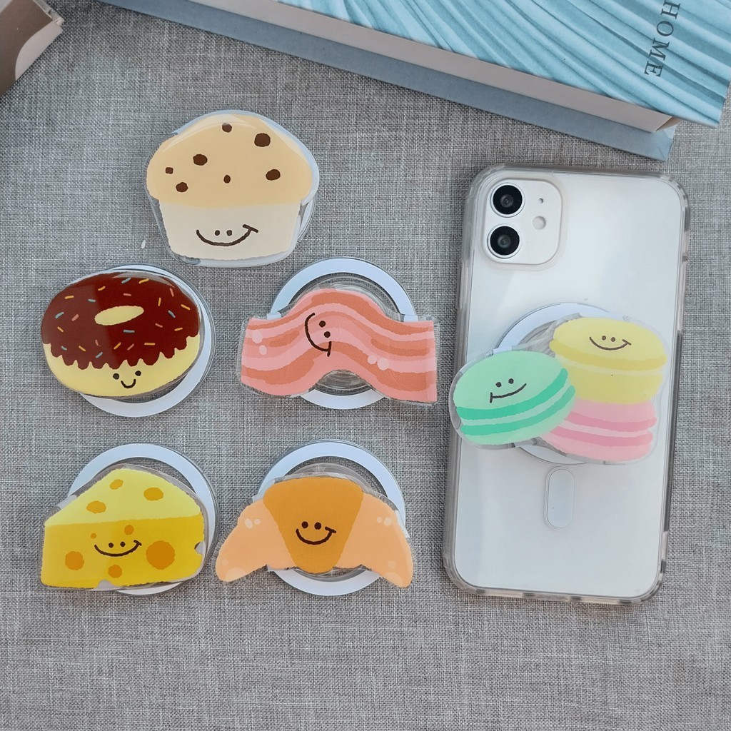 Griptok Acrylic ลายBakery กริ๊ปต๊อก ที่ติดโทรศัพท์ ฐานแม่เหล็ก | Shopee ...