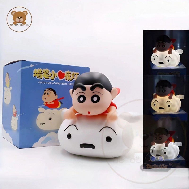 😇ของแท้😇Creative Crayon Shin-Chan Flying Night Light สนุก Little White ...