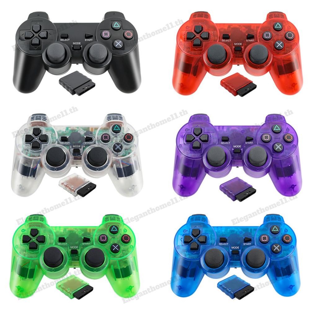 เกมคอนโทรลเลอร ์ ไร ้ สาย Dual Vibration Gamepad สําหรับ PlayStation2 ...