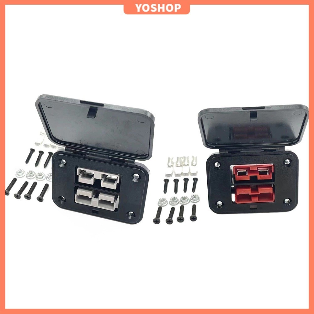 Ysh 1 ชุด 50A 600V Twin Dual Flush Mount Bracket สําหรับ Anderson Plug ...