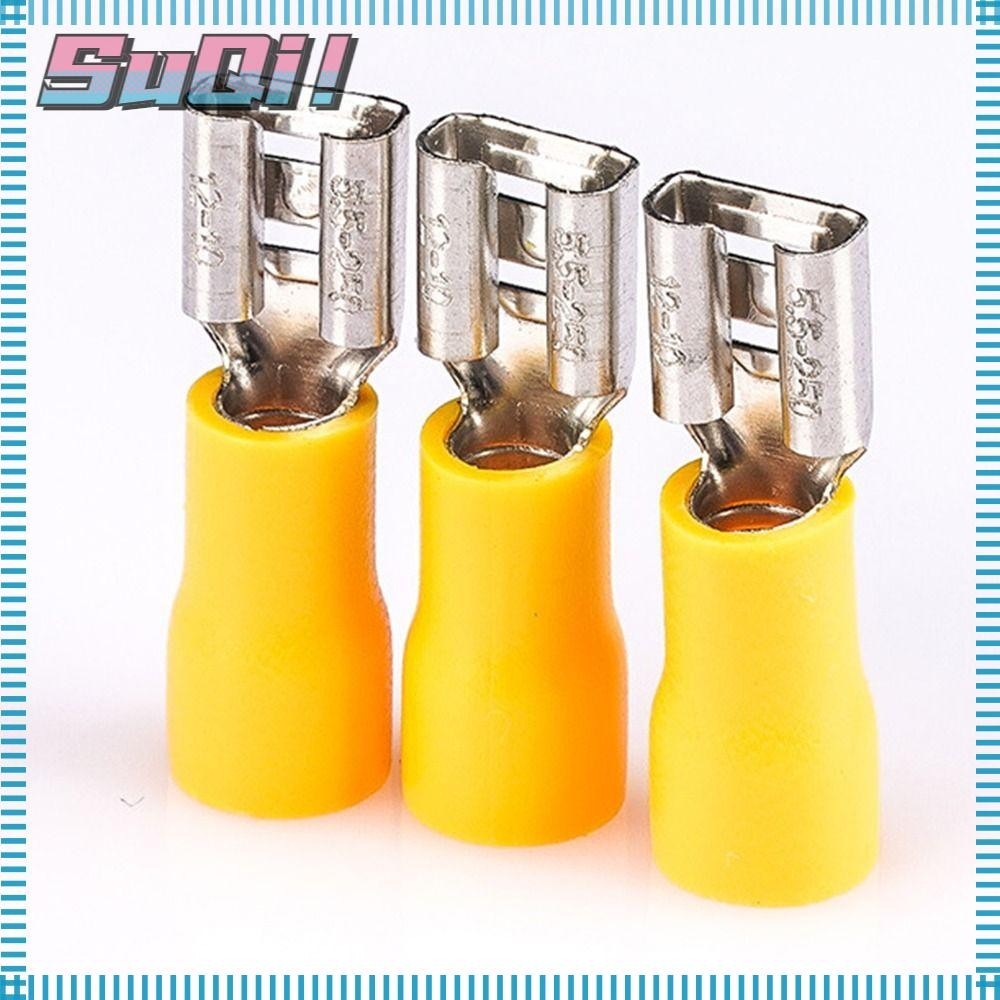 Suqi 100PCS หญิงตัดการเชื่อมต่ออย่างรวดเร็ว, 4-6mm2 Terminal 12-10 AWG ...