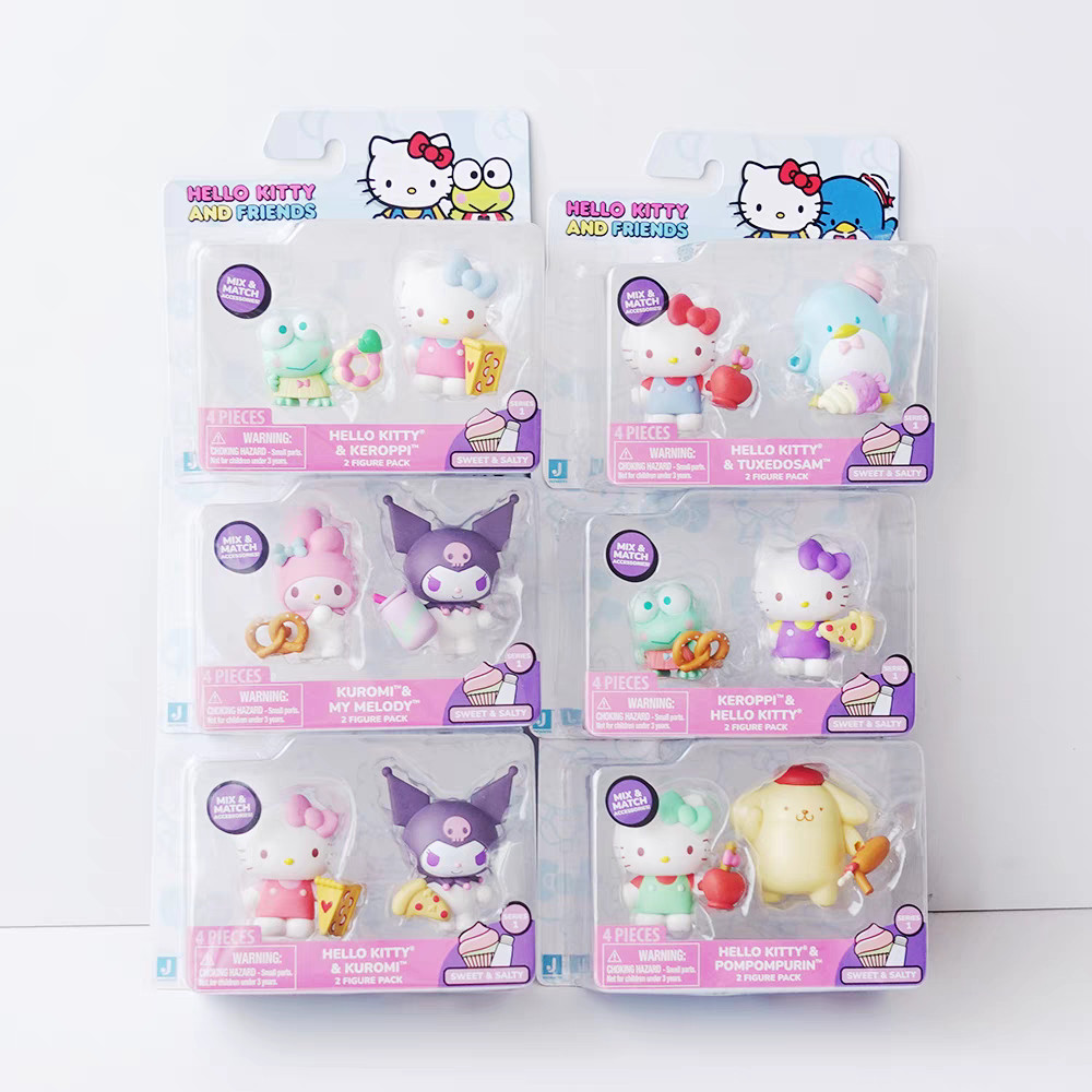 Sanrio ของแท้ hello kitty hello kitty Friends Doll Figure Kuromi Melody ...