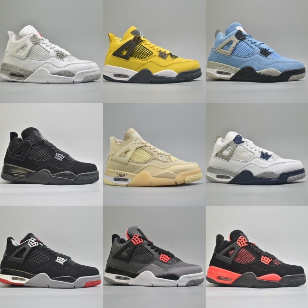 ราคาส่ง Real Air Jordan 4 AJ4 Mens & Womens Sports Sneaker Basketball ...