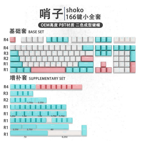 keycap คีย์แคป คีย์แคปไทย นกหวีดสีชมพู Keycap PBT Two-Color Molding OEM ...