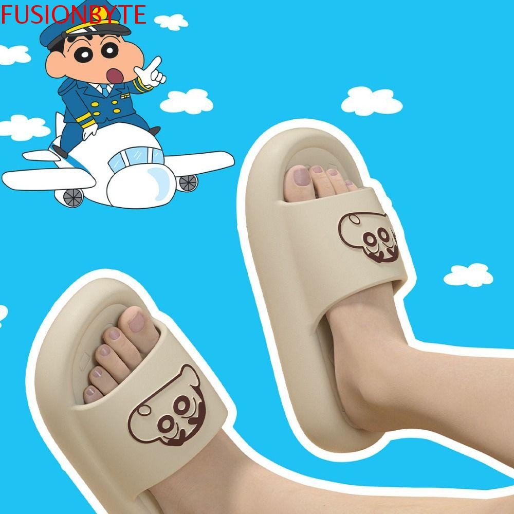 Fusionbyte หนา Soled รองเท้าแตะ,การ์ตูนแพลตฟอร์ม Crayon Shin-chan รองเท้าแตะ, Casual Anti Slip ...