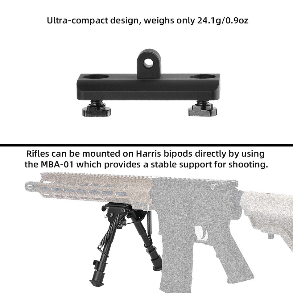 Bipod ปรับได้สําหรับ Picatinny Rail น้ําหนักเบา Bipod พร้อมอะแดปเตอร์ ...