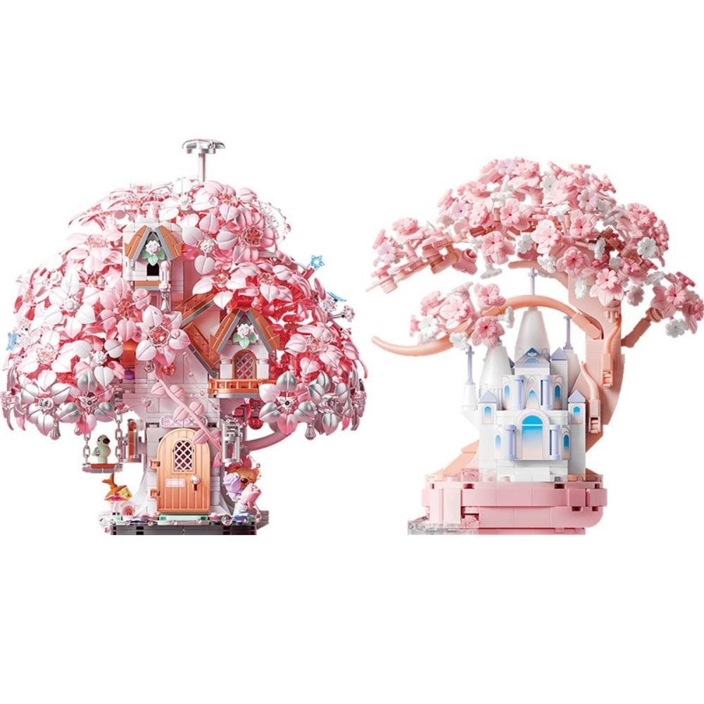 Rose Micro Building Blocks, Fantasy Cherry Blossom Season Sakura Tree ...