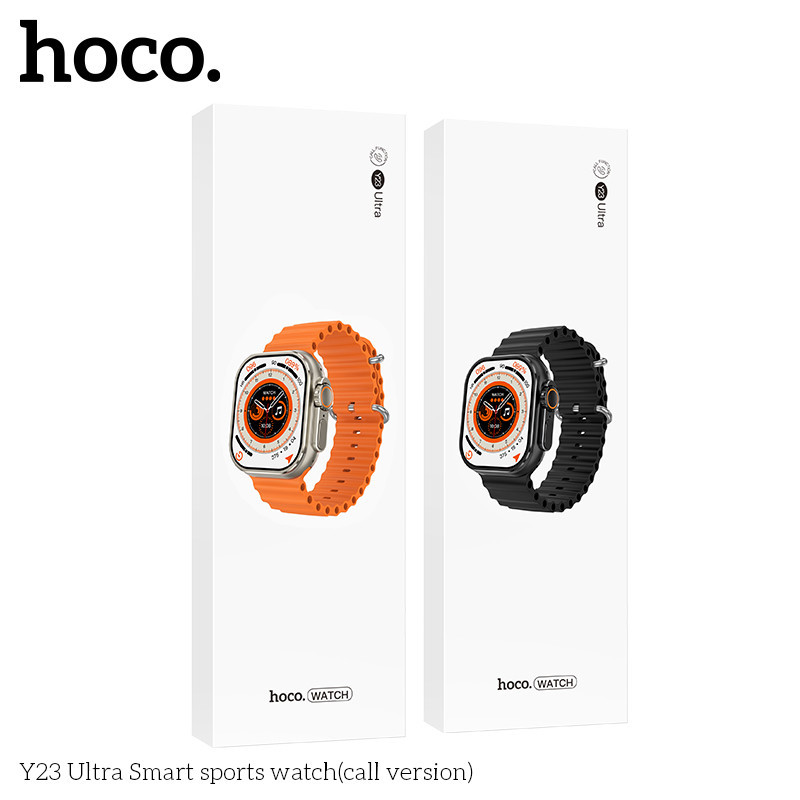 Hoco Y23 Ultra Sport สมาร์ทวอทช์ ฟังก์ชันฟิตเนสครบ กันน้ำ IP67 จอใหญ่ 2.02” โทรได้ Smartwatch ...
