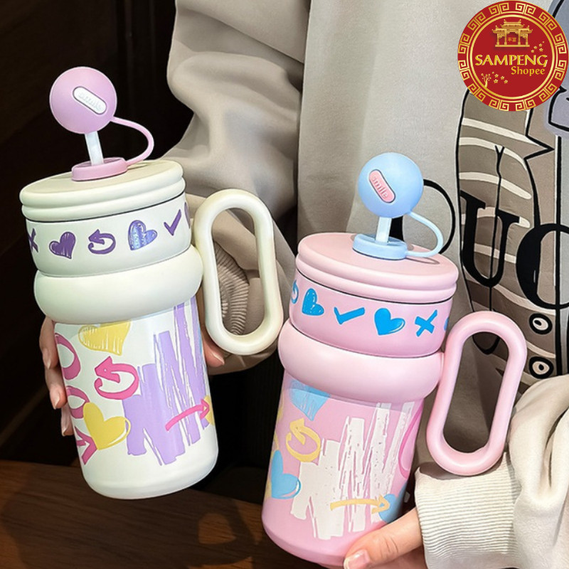 แก้วเก็บความร้อน - เย็น ขนาดมินิพกพาสุดน่ารัก ขนาด 540ML สแตนเลส316 พร้อมส่งร้านค้าไทย | Shopee ...