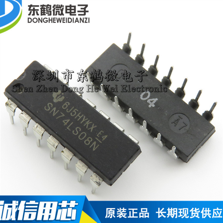 สามารถถ่ายภาพด้วยเส้นตรง | อินไลน์74LS08 SN74LS08N HD74LS08P 74LS08 DIP-14 | Shopee Thailand