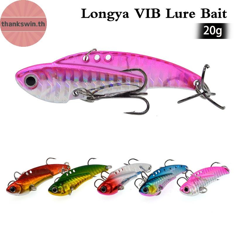 Thankswin Lua เลื่อม 20g/6 ซม.ฟันมังกร Vib ตะกั่วปลาโลหะเลื่อมตกปลา Lure เหยื่อปลอมตกปลา th ...