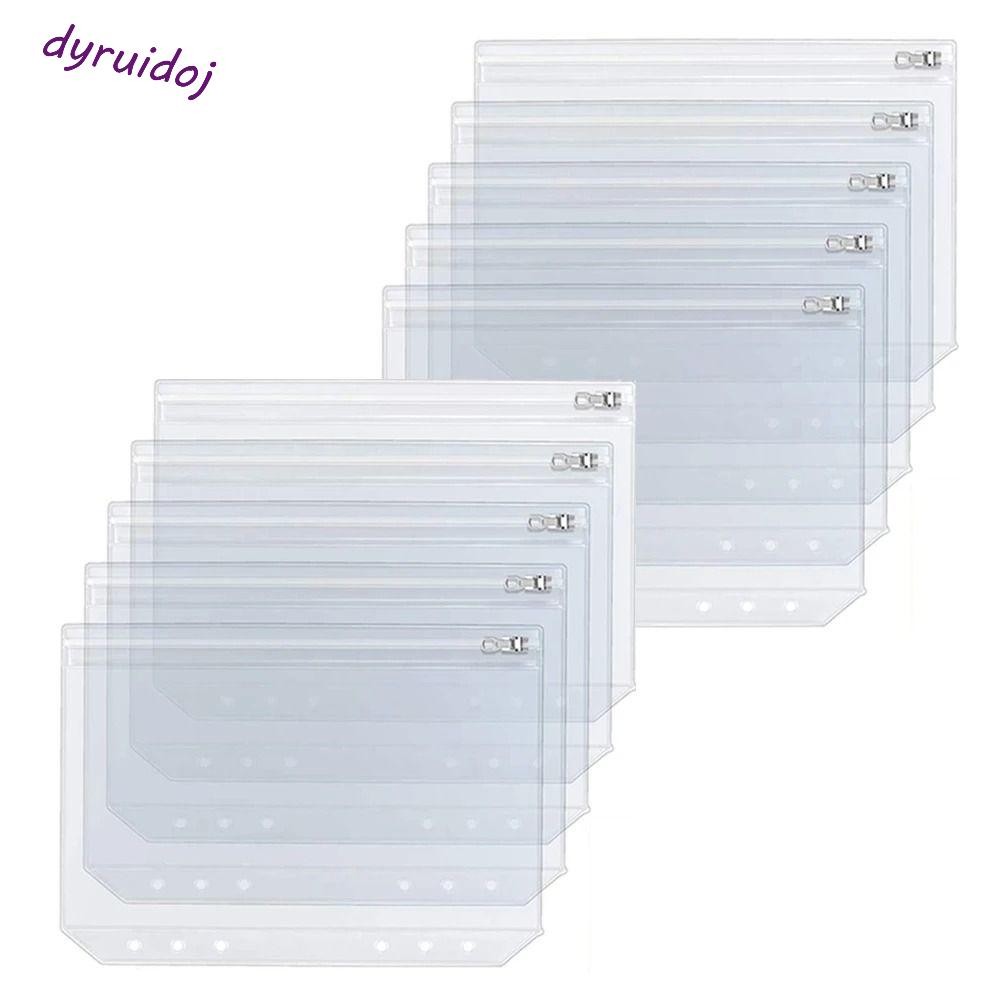 Dyruidoj1 5pcs A5 A6 กระเป๋า PVC ใส,เอกสาร Organiser แฟ้ม Organizer ...