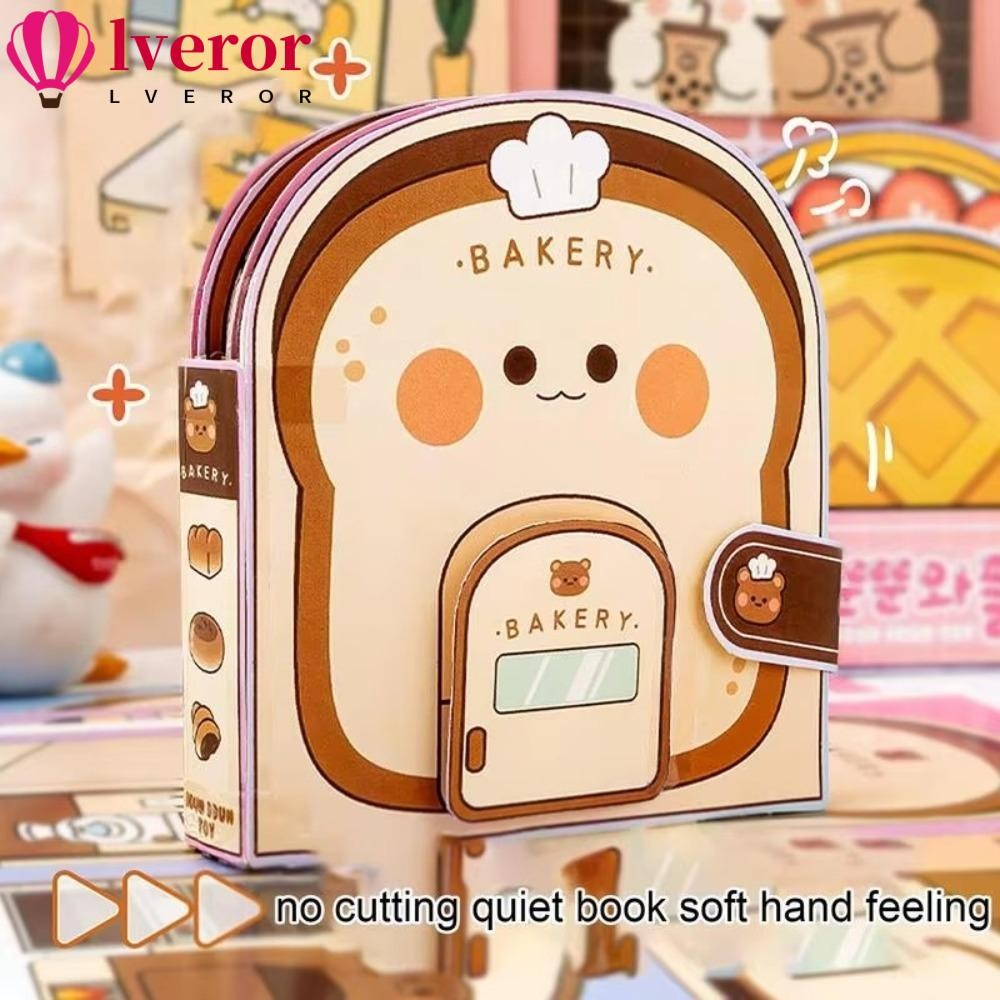 Lveror 2/5/6/7 ชิ้น/เซ็ต Busy Book,ไก่ทอด Shop วัสดุ Pack สติกเกอร์หนังสือ, Early Education ...