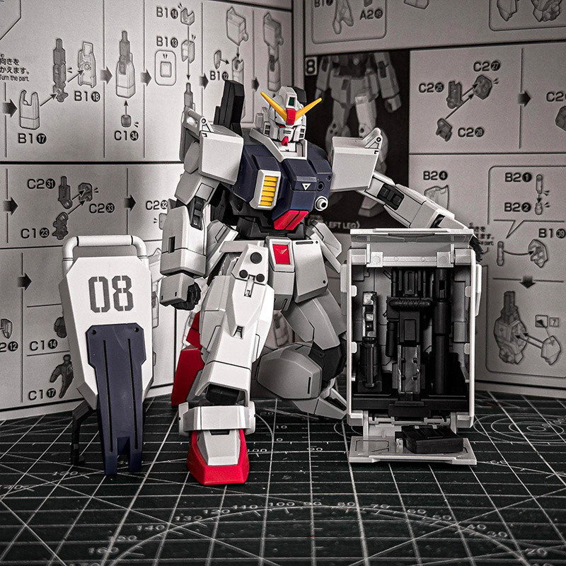 โมเดล KK เจ๋งๆ HGUC 210 1/144 รุ่นใหม่ รบภาคพื้นดิน กันดั้มพร้อมสติ๊กเกอร์ 08MS ทีมกันดั้ม ...