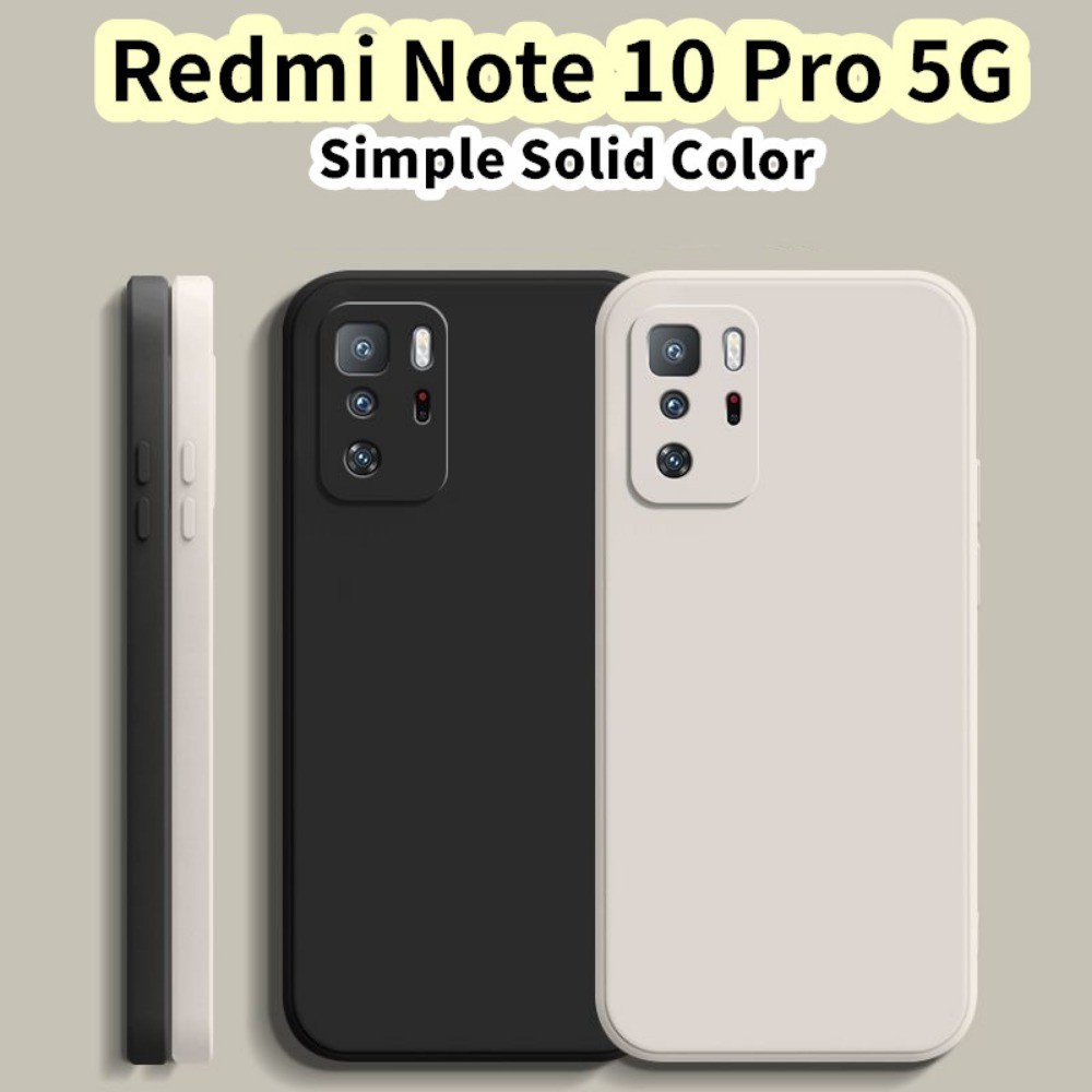 สําหรับ Redmi Note 10 Pro 5G ซิลิโคน แบบเต็ม เคสป้องกันลายนิ้วมือ เคส ...