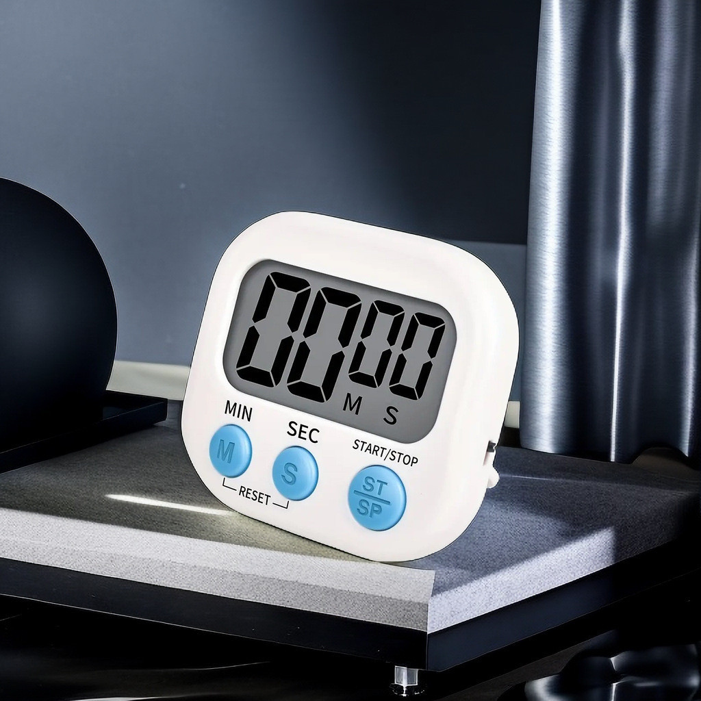 Spot Goods#Multi-Function Chinese and English Timer Kitchen Baking Large Screen Digital Reminder ...