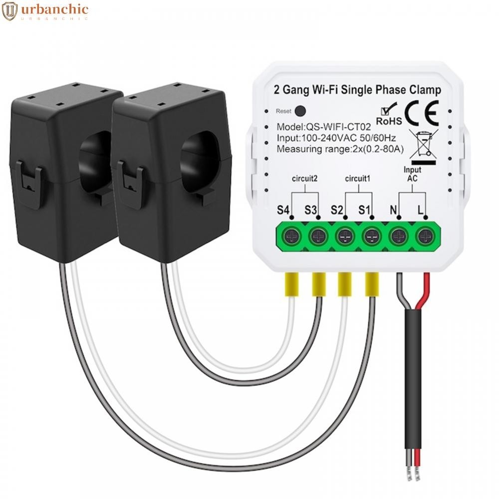 Tuya Smart Life Energy Meter 80A พร ้ อม Clamp CT Monitor การใช ้ ...