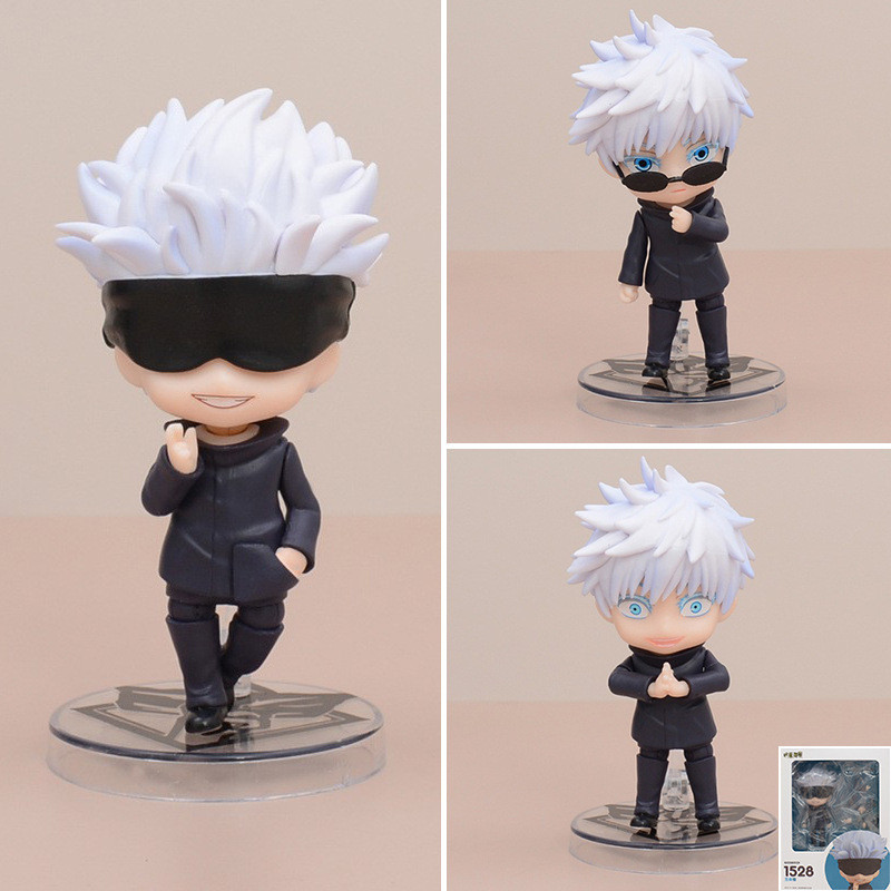 รุ่น Q สะกดการต่อสู้ Blindfolded Movable Gojo Go Clay เปลี่ยนใบหน้ารุ่น ...