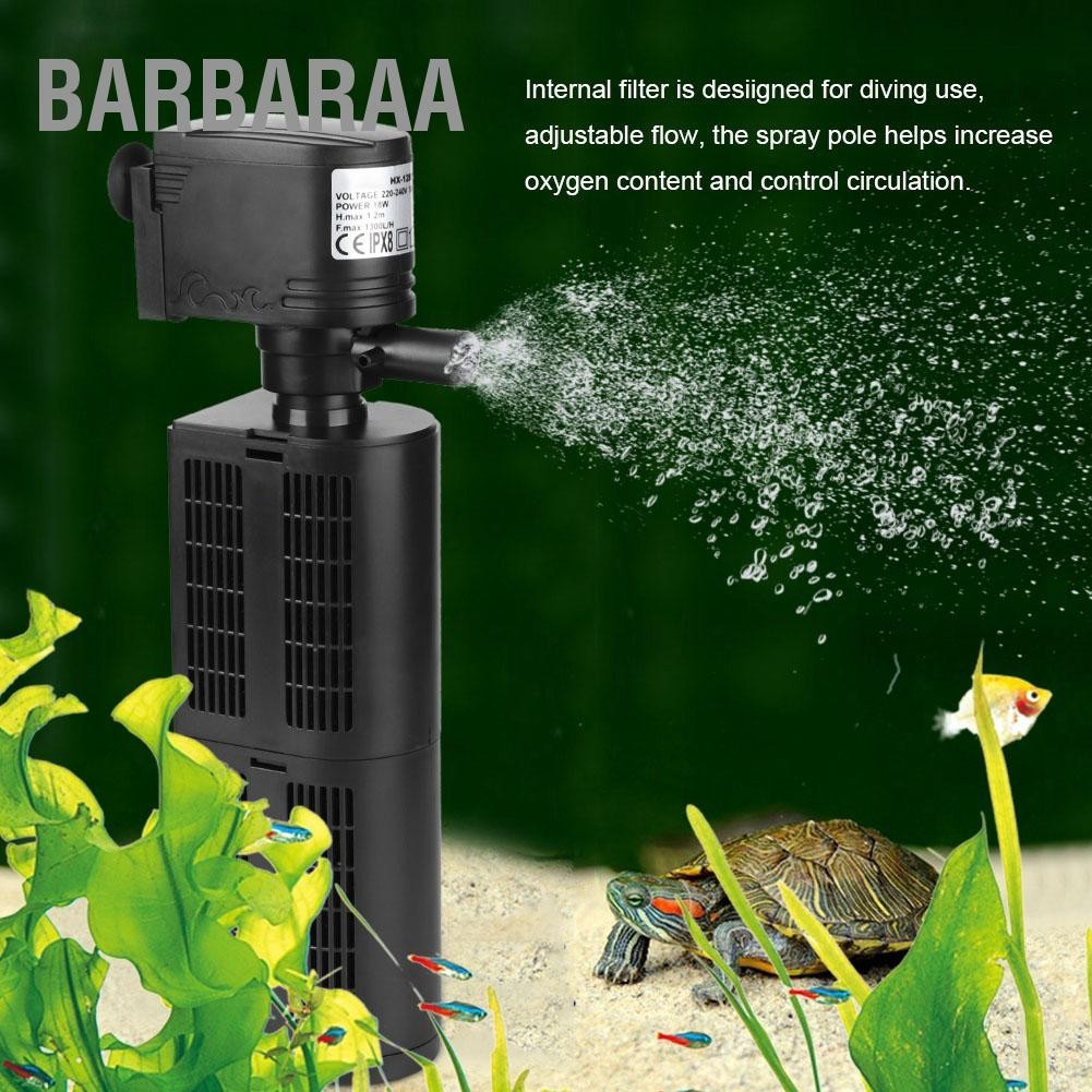Barbaraa 3 in 1 กรองกรองออกซิเจนเติมอากาศปั๊มน้ำสำหรับถังปลา Aquarium ...