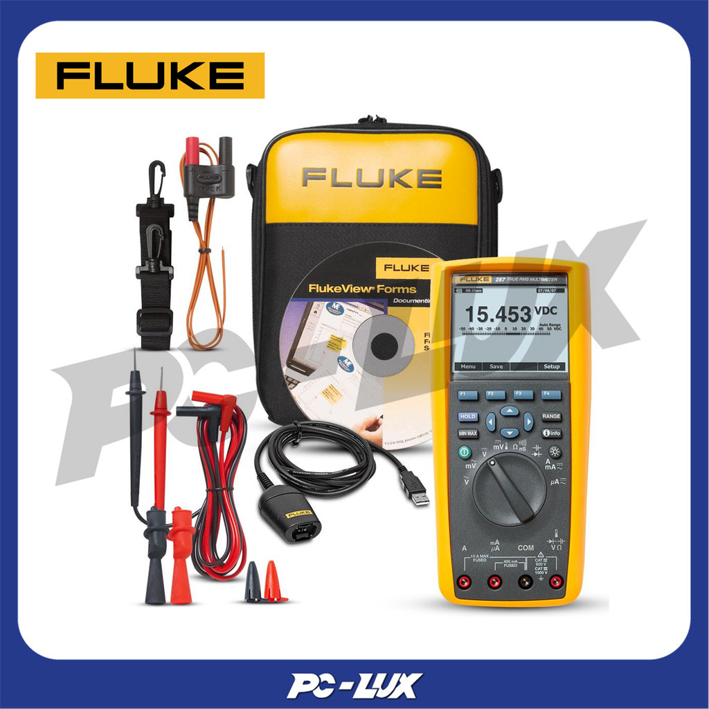 FLUKE ชุดเซ็ทมัลติมิเตอร์ รุ่น 287 FlukeView® Forms Combo Kit | Shopee ...