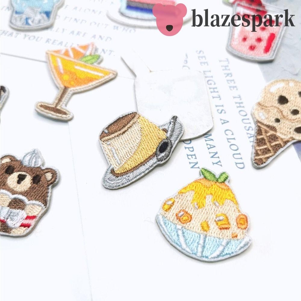 Blazespark 20 ชิ้นเสื้อผ้า Patch, การ์ตูน Self-กาวเค้กปัก Patch, เครื่องแต่งกายสาหร่ายทะเล DIY ...