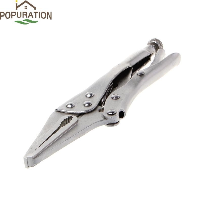 Pop 7 นิ้วคีมล็อคจมูกยาวตรง Jaw Lock Vise Grip Clamp เครื่องมือมือ 165 ...