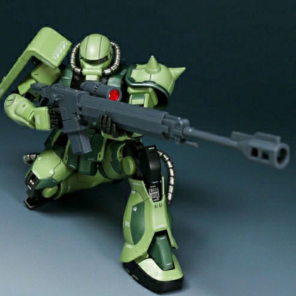 รุ่นฟื้นฟูล่าสุด Optimized Zhagu II สีเขียว Zhagu + Weapon Bazooka C-6 ...