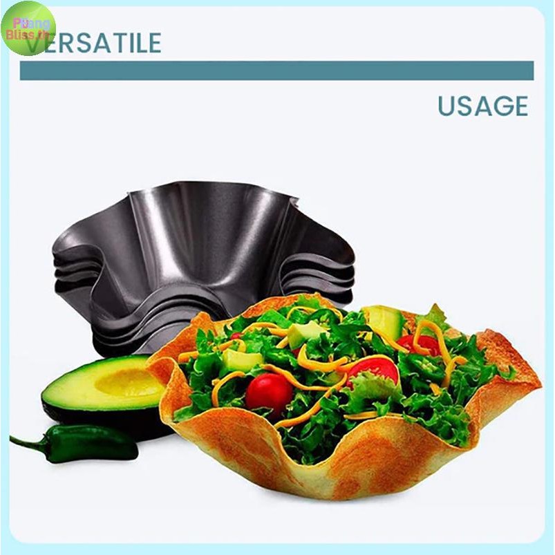 Publiiss ใหม่กลีบรูปร่างเหล็กคาร์บอนชามอบ Taco Bowl Shell Maker ...
