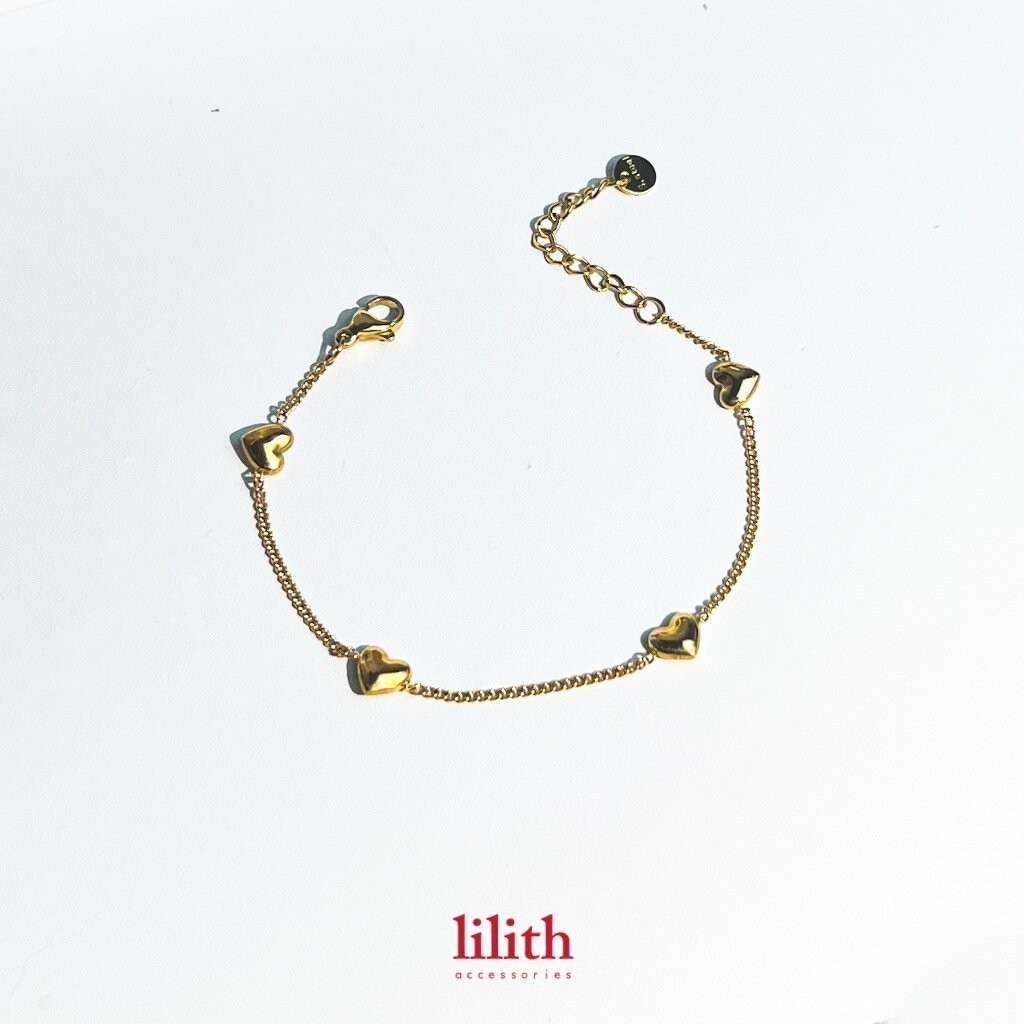 Lilith - Heart Stainless bracelet สร้อยข้อมือ หัวใจ | Shopee Thailand