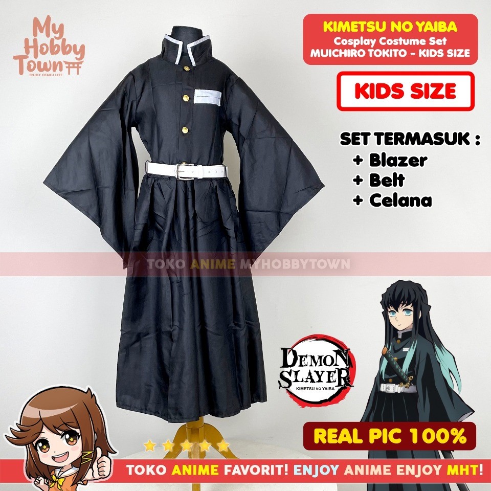 Muichiro Tokito KIDS SIZE คอสเพลย์เครื่องแต่งกาย Kimetsu ไม่มี Yaiba ...
