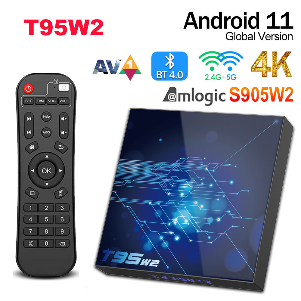 Amlogic S905W2 T95W2 Android 11 กล่องทีวี 16GB 32GB 64GB TVBOX 2.4G 5G ...