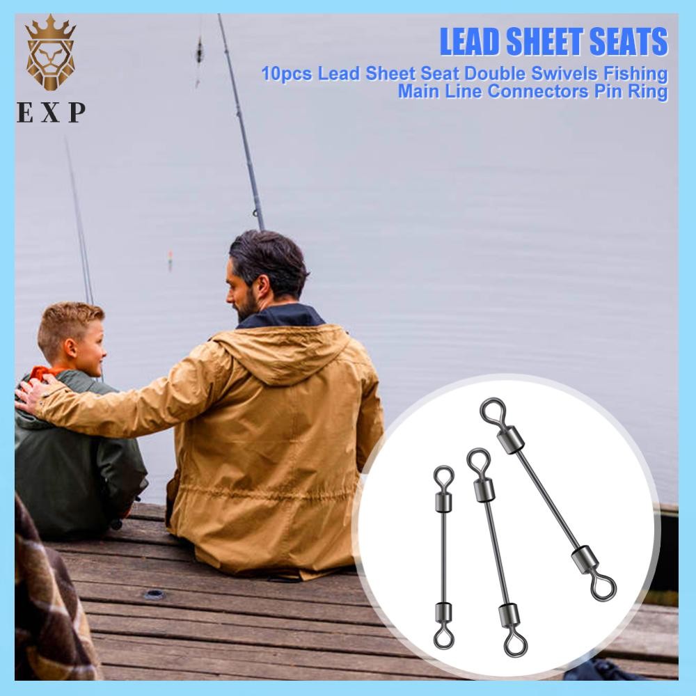 [explosion1.th] 10 ชิ้นแผ่นที่นั่งหมุนคู่ตกปลาสายหลักตัวเชื่อมต่อแหวนพิน | Shopee Thailand