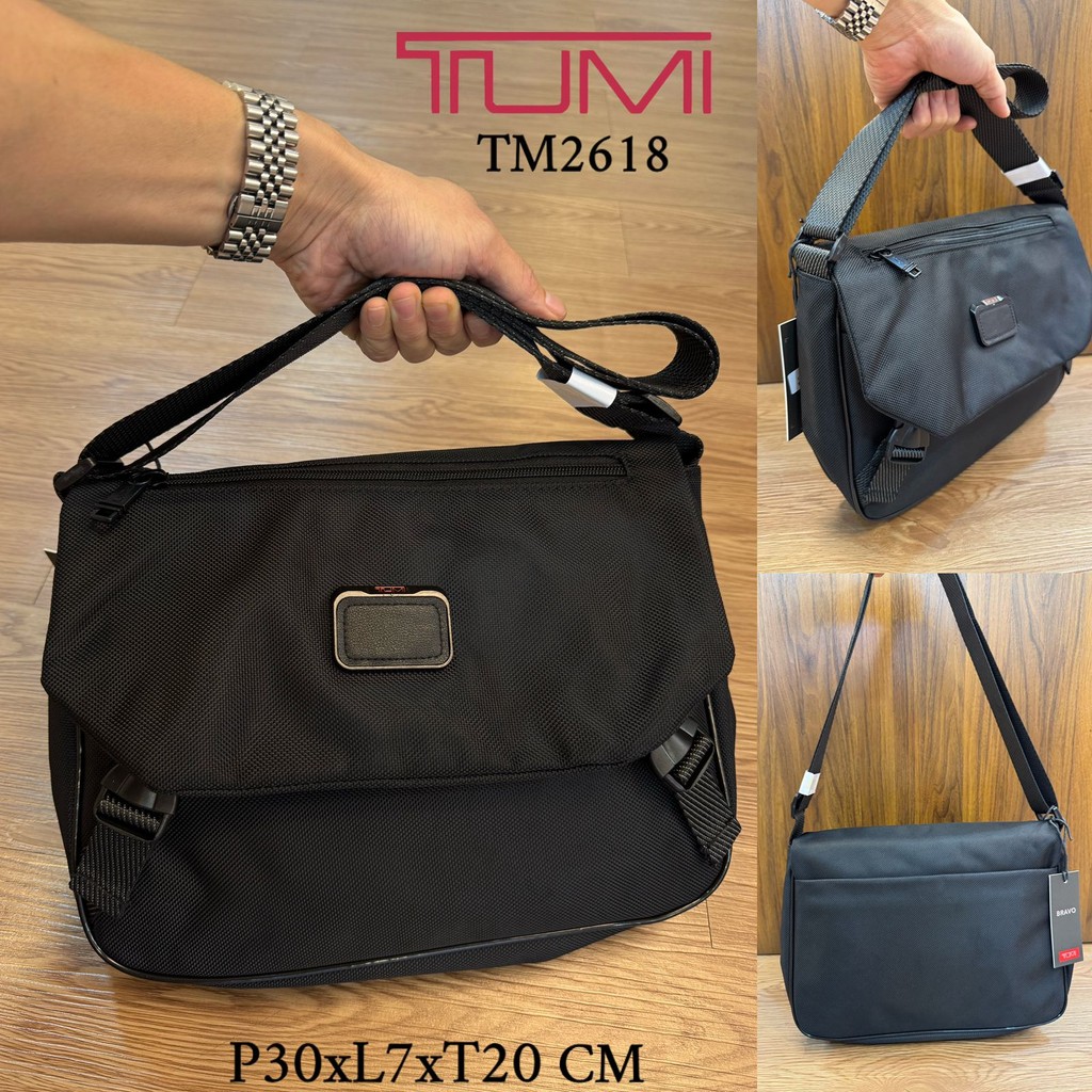 ใหม่ล่าสุด FULL EMBOSSED LOGO PLATINUM TUMI SLINGBAG BOYS MEN LIKE ORI ...
