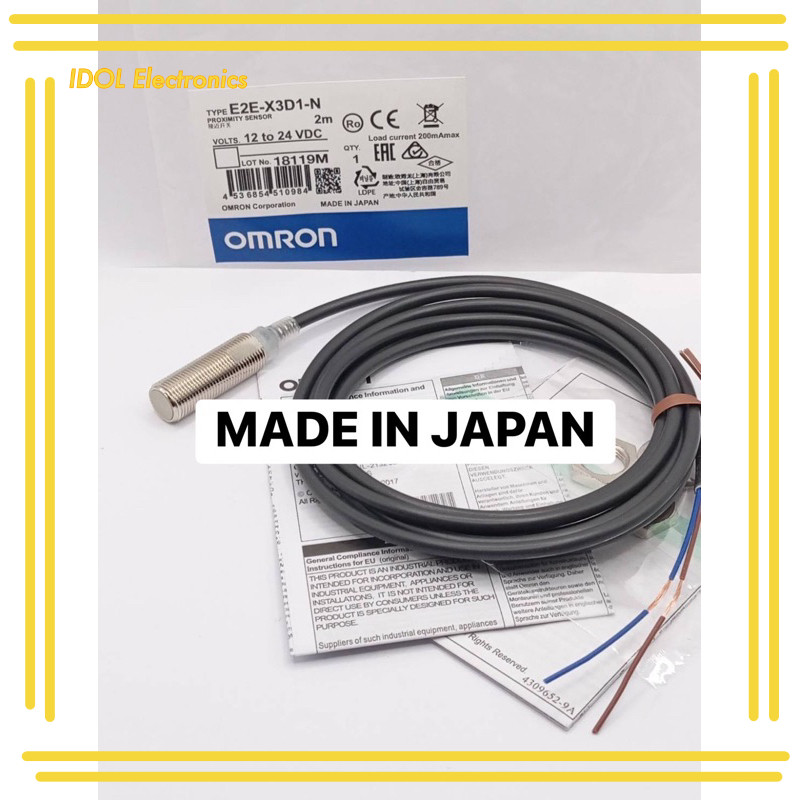 ราคาถูก! TYPE E2E-X3D1-N MADE IN JAPAN PROXIMITY SENSOR เซ็นเซอร์ตรวจจับวัตถุ MADE IN JAPAN ...