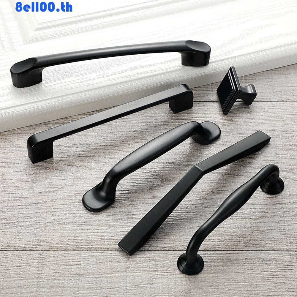 Darnellya ที่จับตู้อลูมิเนียมแข็ง Matte Black Kitchen Home Improvement ตู้เสื้อผ้าตู้ลูกบิด ...