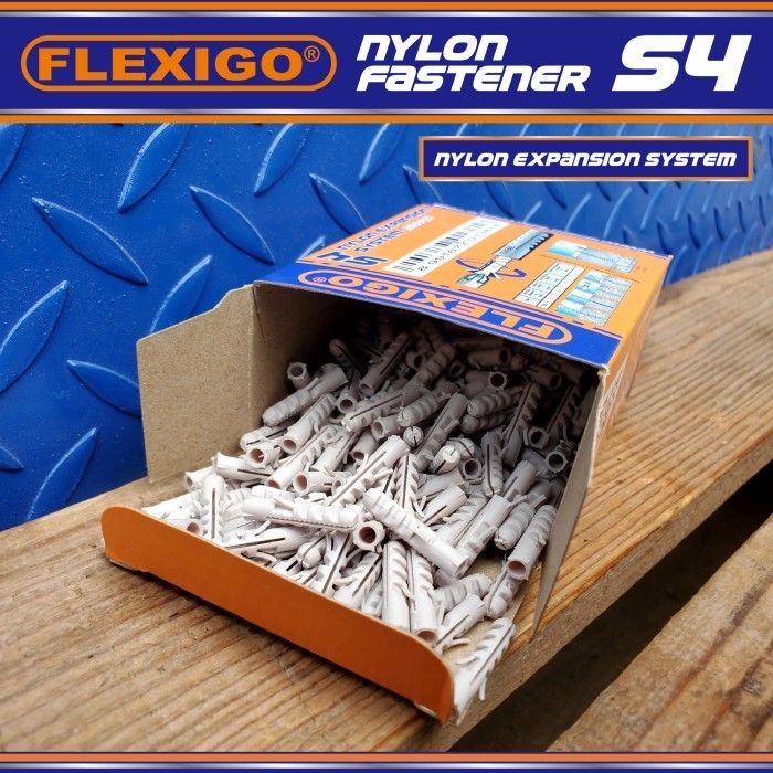 Fastener Virgin Nylon Plug S4 Wall Screw Fastener Clamp | Shopee Thailand