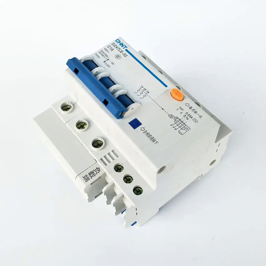 Chint DZ47LE-32 3P C6A C16A 10A 16A 20A 25A 32A 30mA Earth Leakage Circuit Breaker/Residual ...