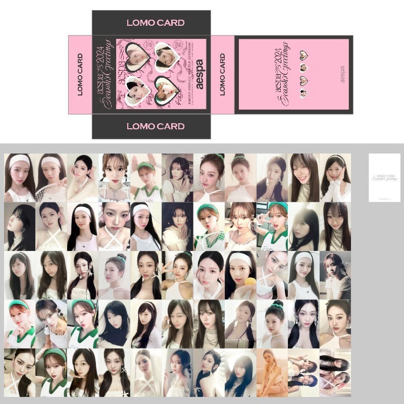 55pcs AESPA Lomo การ์ด Armageddon 1st อัลบั้มละคร MY WORLD ละคร Gils Savage Photocards ฤดูหนาว ...