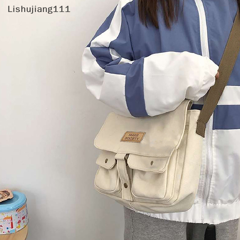 Li Japanese Genjuku Style Girls Canvas Bag Art Academy Style Postman ...