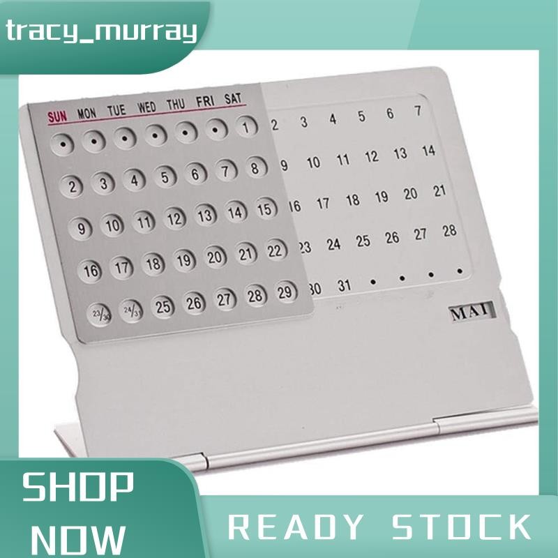 tracy_murray 1pcs เดสก์ท็อปปฏิทินรายเดือนการตั้งค่าคู่มือใช้ซ้ําสําหรับ 100 ปี | Shopee Thailand